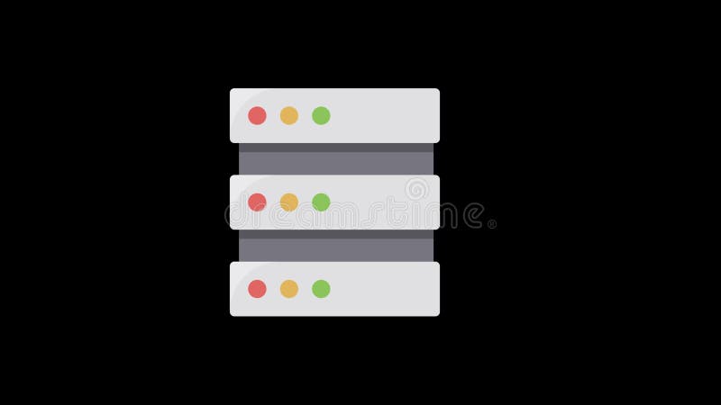 Cloud Service Animation Loop Motion Graphics Video Transparent Background with Alpha Channel ...