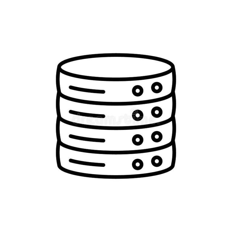 Database Icon Perfect for Information Storage and Management Stock ...