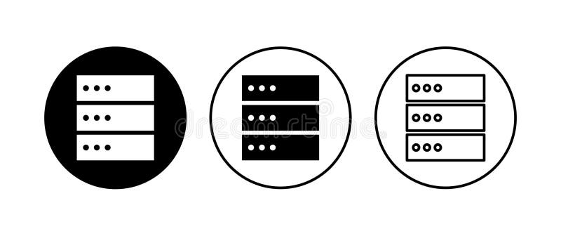 Database Icon Database Vector Icon Stock Vector Illustration Of