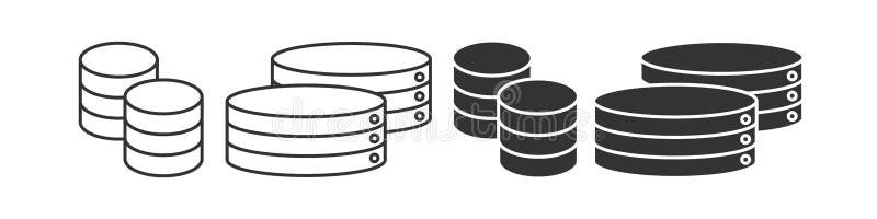 Database Icon. Storage Symbol. Sign Hardware Vector Stock Vector ...