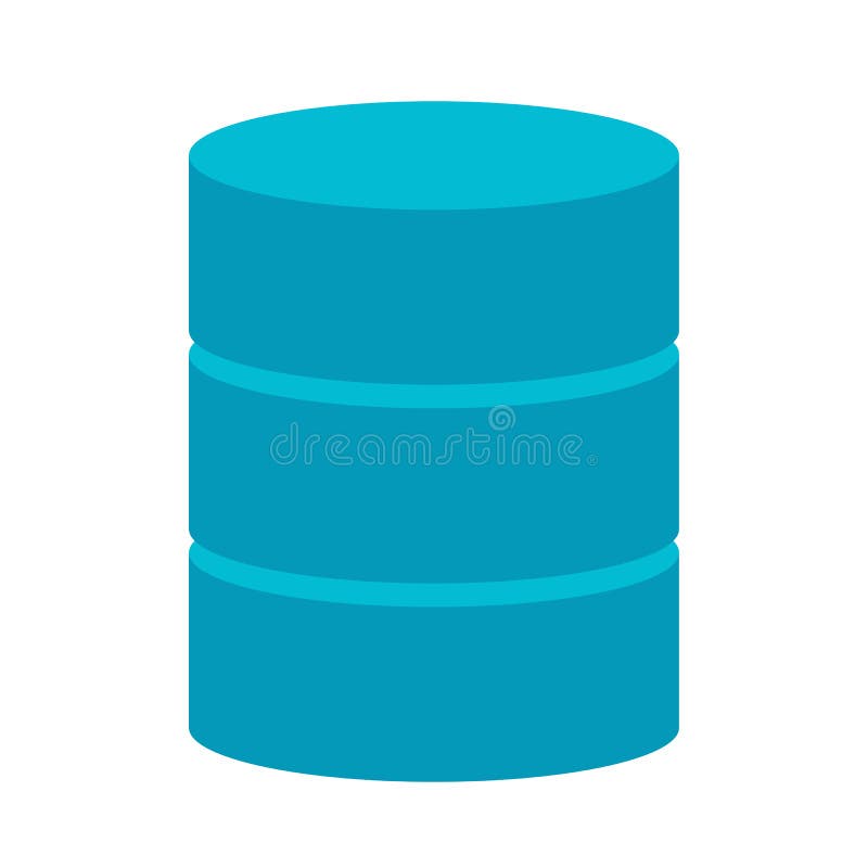 Blue Database Icon. Database Server Vector. Stock Vector - Illustration ...