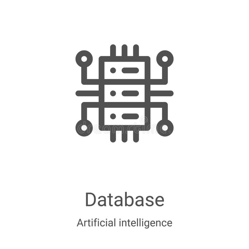 Database Icon Vector From Interaction Set Collection Thin Line Database Outline Icon Vector 4268