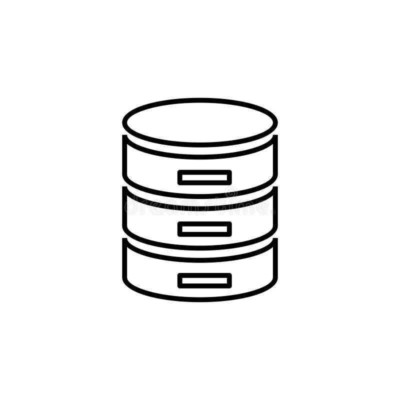 Database Icon . Database Vector Icon Stock Vector - Illustration of ... Database Icon . Database Vector Icon Stock Vector - Illustration of ...