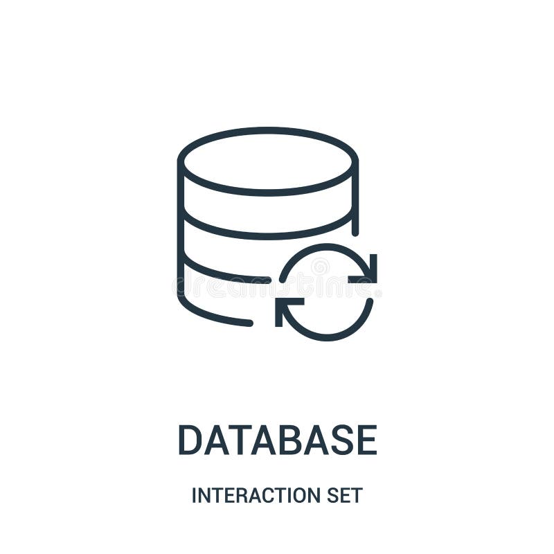 Database Icon Vector From Database And Servers Collection Thin Line