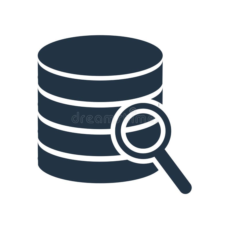 Database Icon Vector Sign and Symbol Isolated on White Background ...