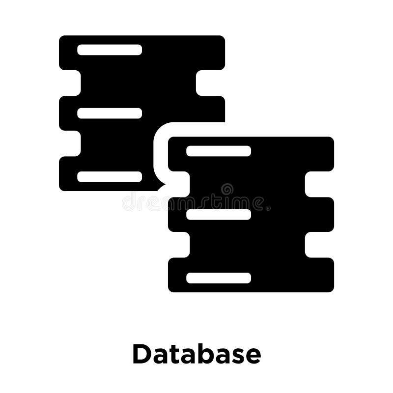Database Icon Vector Isolated on White Background, Logo Concept Stock ...