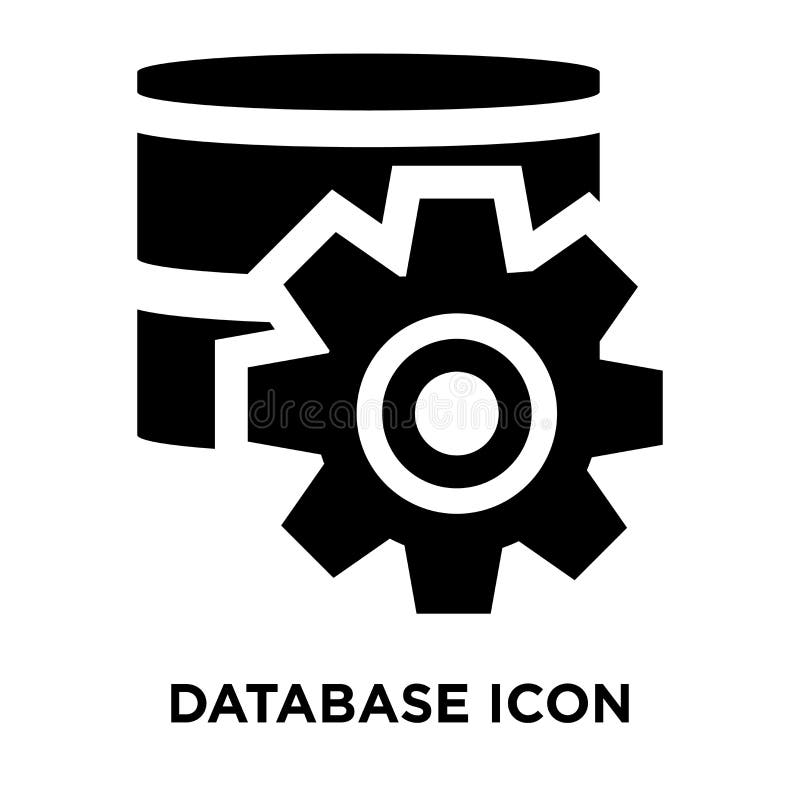 Database Icon Vector Isolated on White Background, Logo Concept Stock ...