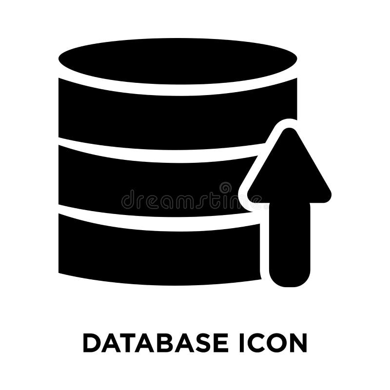 Database Icon Vector Isolated on White Background, Logo Concept Stock ...