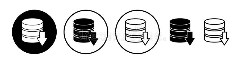 Database Icon Server Icon Storage Stock Vector Illustration Of