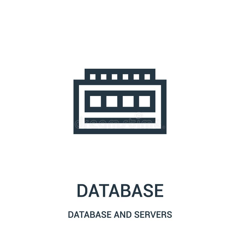 Database Icon Vector From Database And Servers Collection Thin Line Database Outline Icon 2981