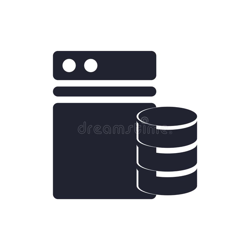 Database Vector Icon Isolated on Transparent Background, Database ...