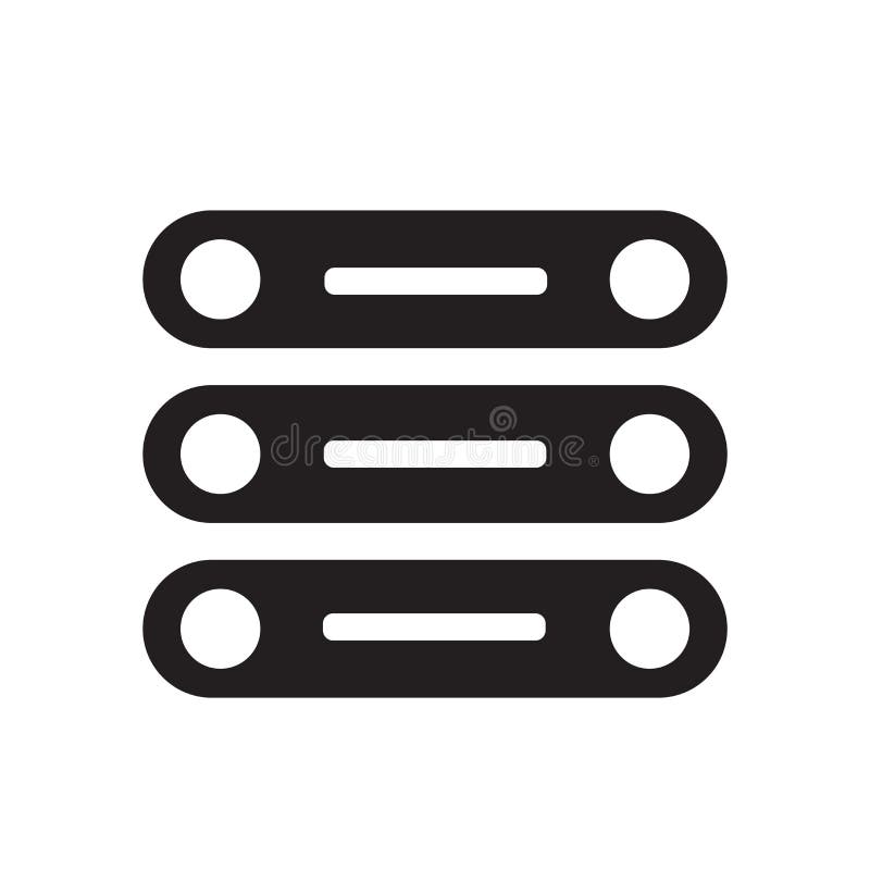 Database Icon Vector Sign and Symbol Isolated on White Background ...