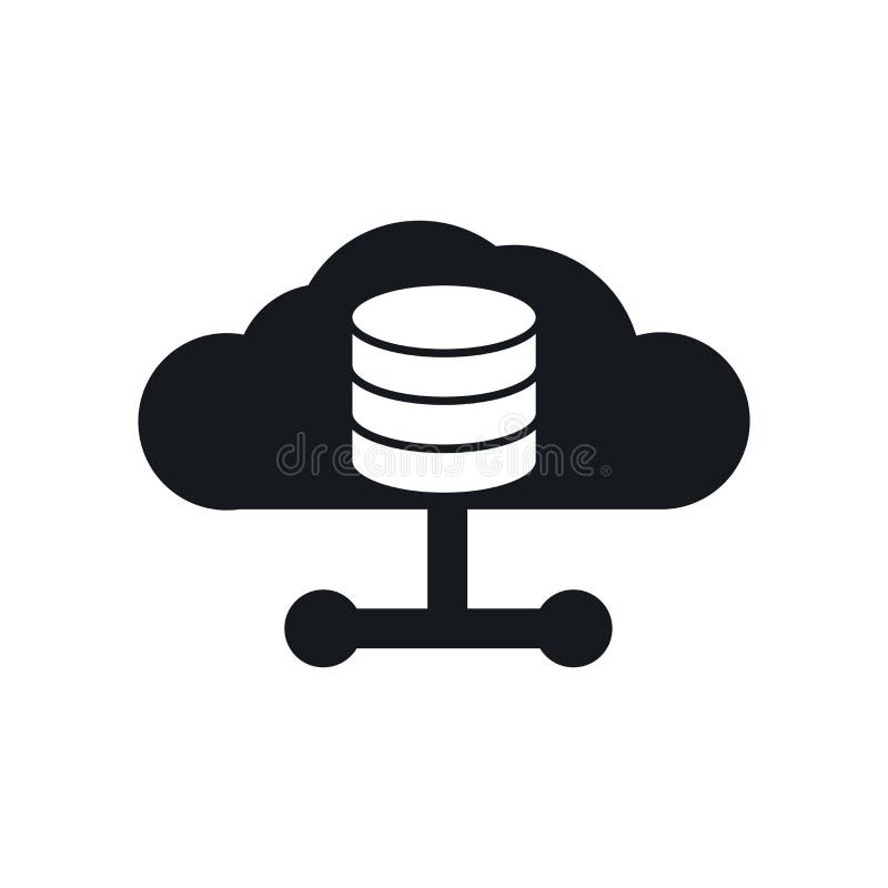 Database Icon Vector Sign and Symbol Isolated on White Background ...