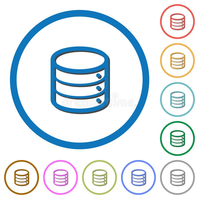 Database Icons Blue Contour Stock Illustrations – 90 Database Icons ...
