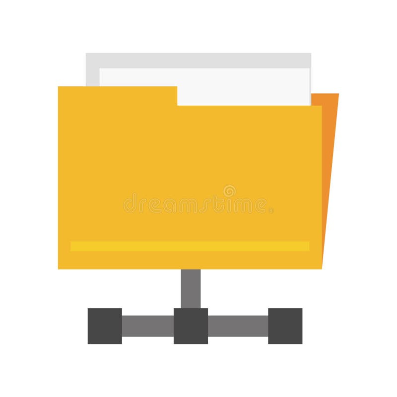 Database Illustration of Files Stock Vector - Illustration of ...