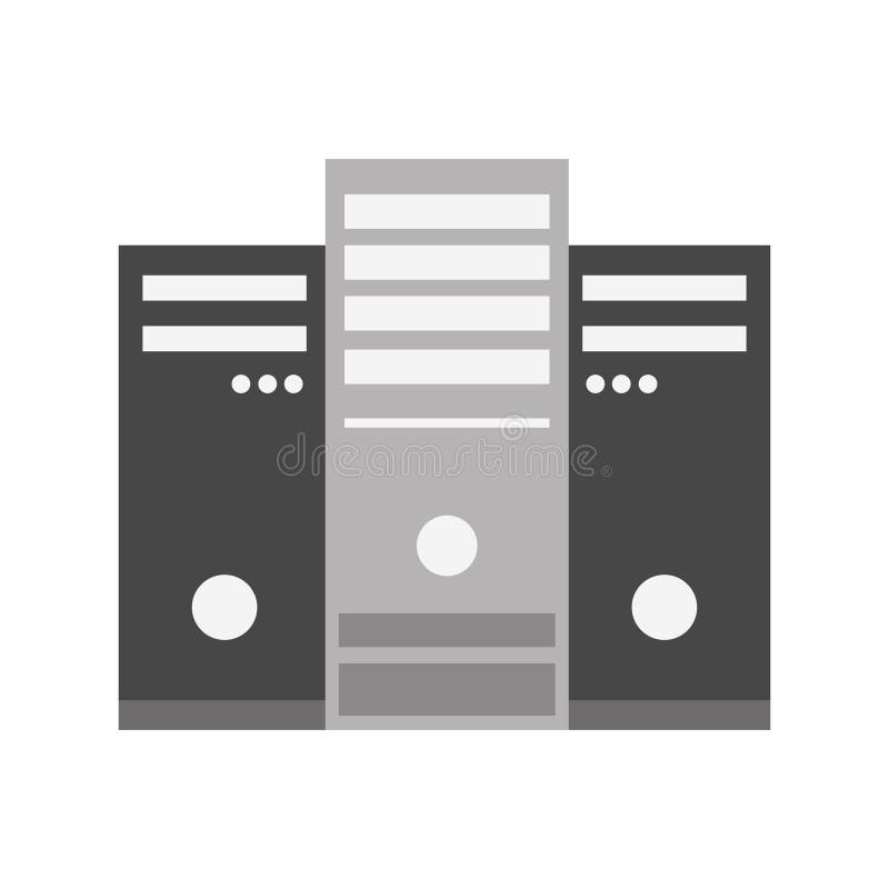 Database Illustration of Server Towers Stock Vector - Illustration of ...