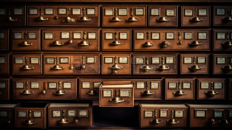 Library Card Catalog Stock Illustrations – 1,423 Library Card Catalog ...