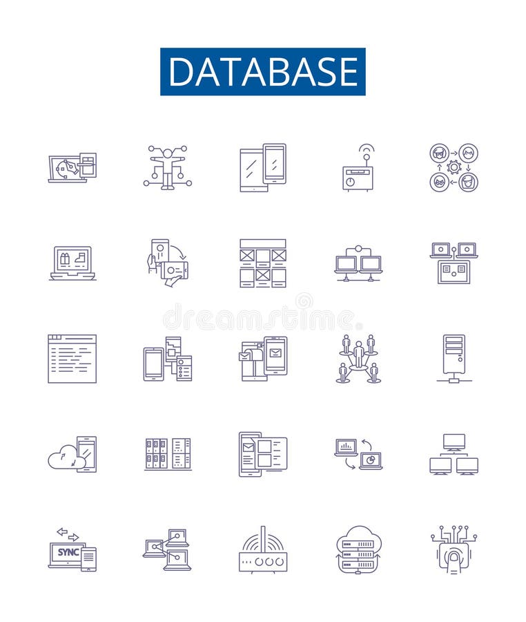 Relational Database Tables Stock Illustrations – 92 Relational Database ...