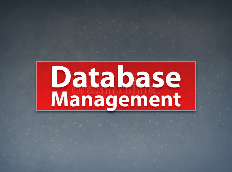 Database Management Red Banner Abstract Background Stock Illustration ...