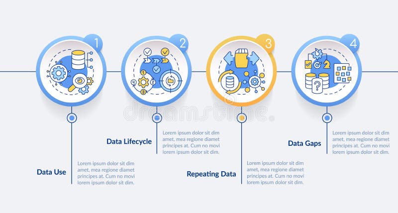 Database Management Strategy Circle Infographic Template Stock Vector ...