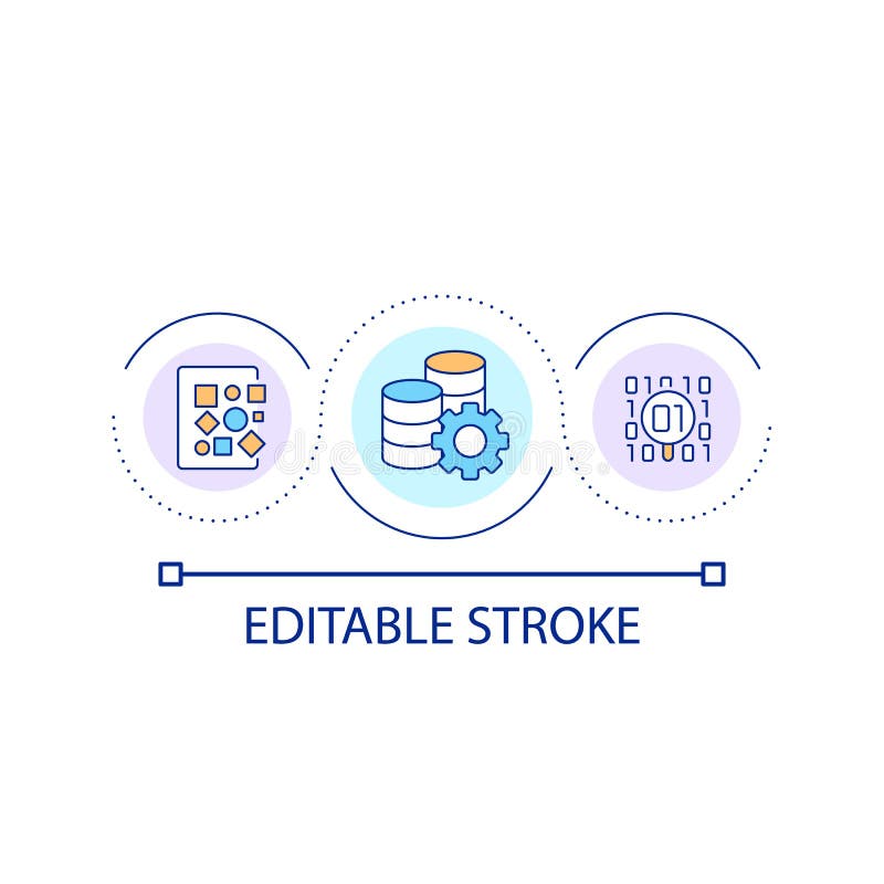 Database Management System Loop Concept Icon Stock Vector Illustration Of Check Logo 262080030
