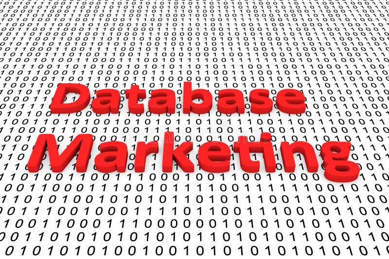 Database marketing stock illustration. Illustration of communications ...