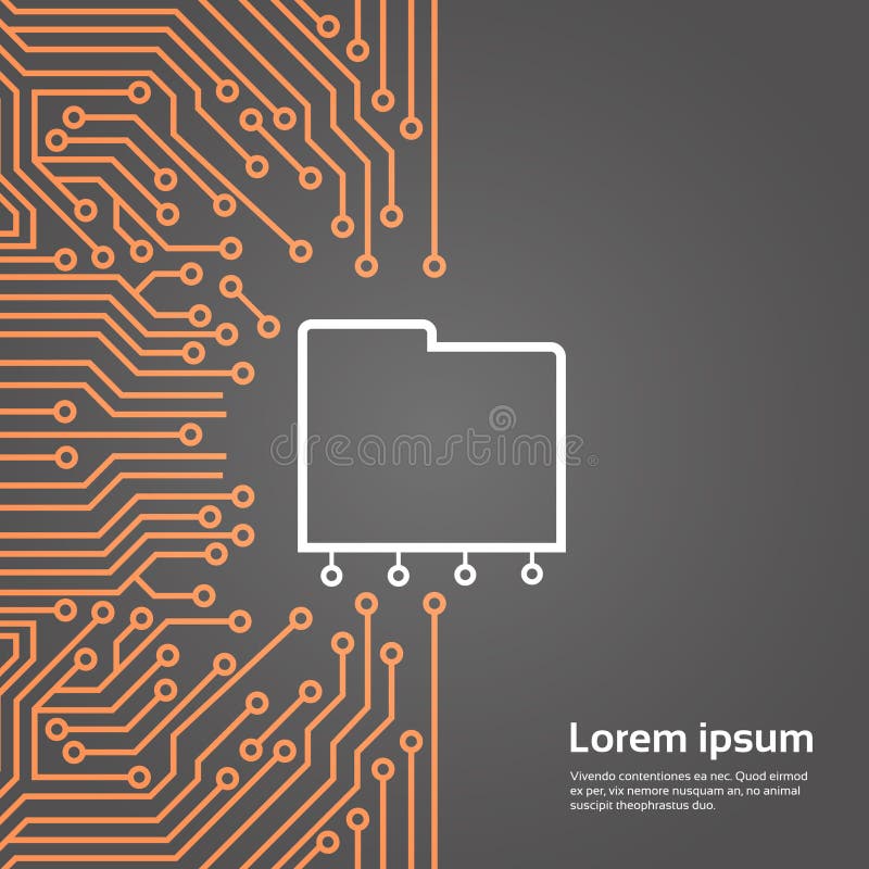 Database Over Computer Chip Moterboard Background Data Center System ...