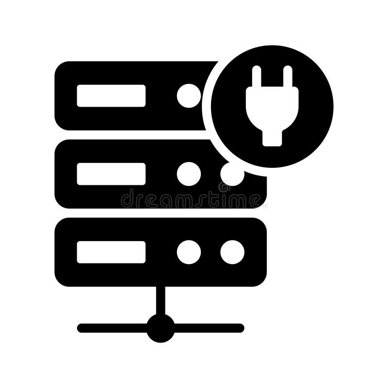 Database Power stock vector. Illustration of shutdown - 332532792