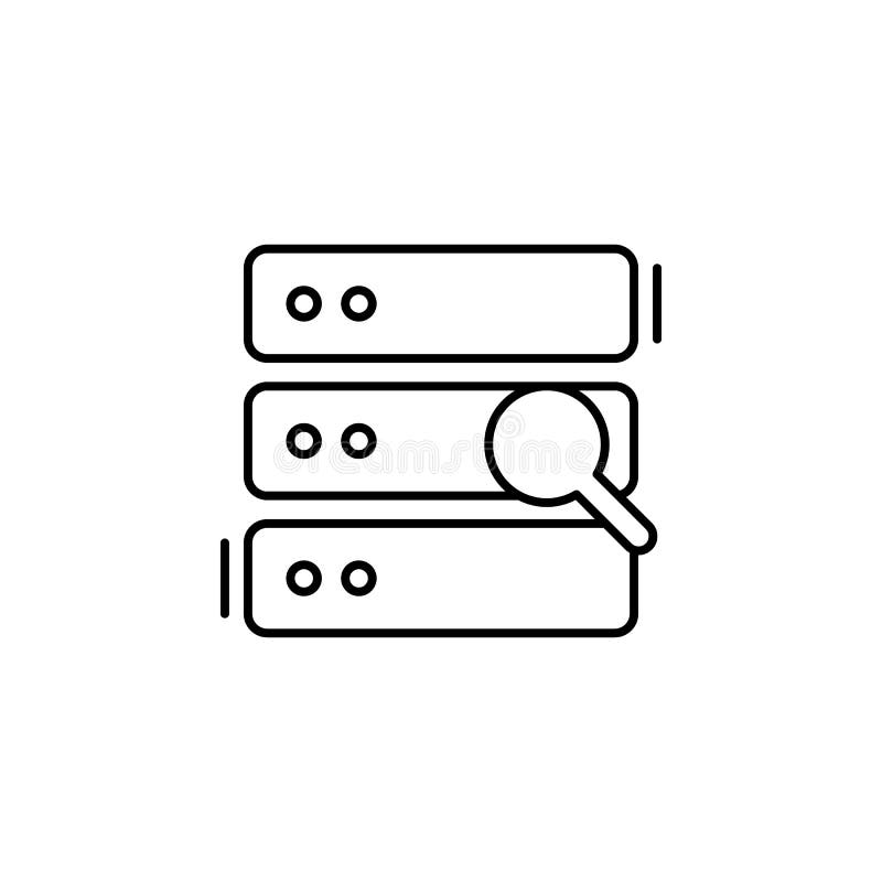 Database Networking Icon Simple Line Outline Vector Elements Of Storage And Cloud Icons For