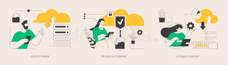Database Security Abstract Concept Vector Illustrations. Stock Vector - Illustration of data ...