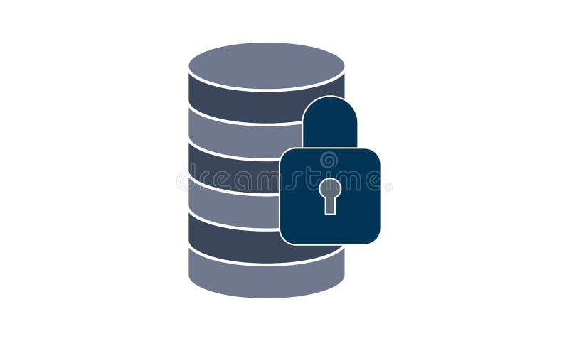 Database Security Icon Vector Concept Illustration for Design. Stock ...