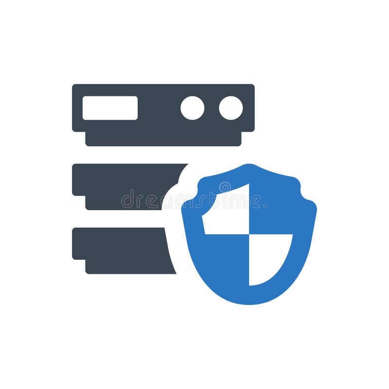 Database security icon stock vector. Illustration of network - 230704630
