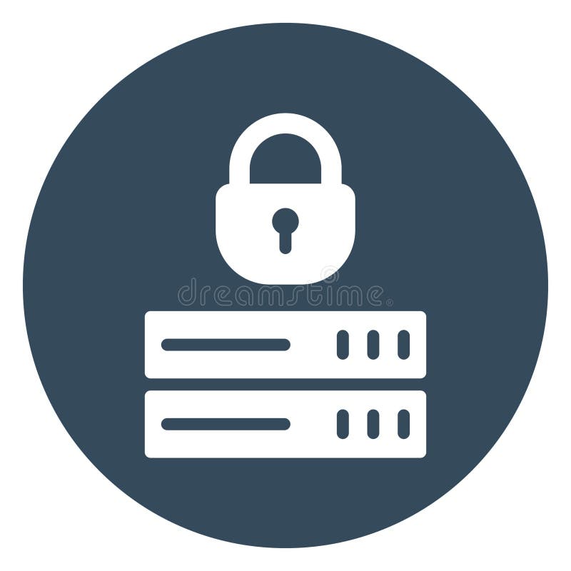 Database Security Isolated Vector Icon Which Can Easily Modify Or Edit
