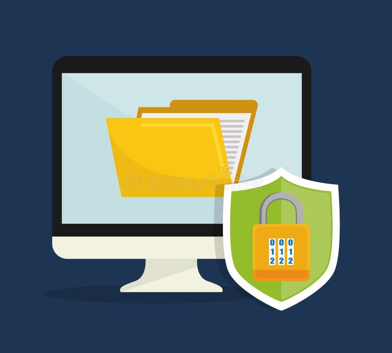 Database security system stock vector. Illustration of concept - 65890203