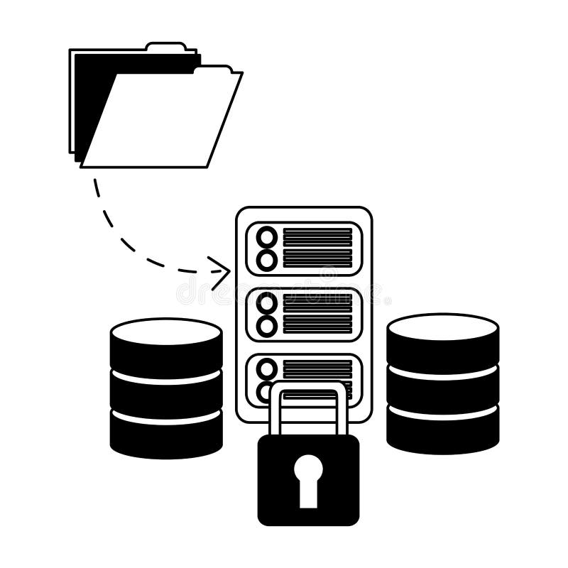 Database Security Illustration Stock Illustration Illustration Of