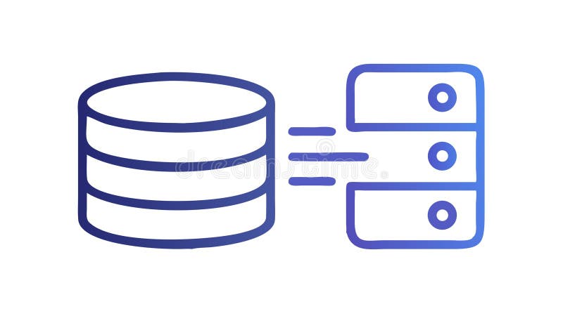 Database Server Connectivity, Data Management System, Vector Design Generative AI Stock Vector ...