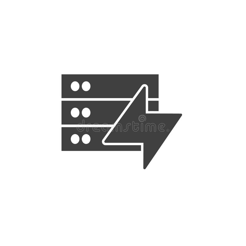 Database Server Electricity Vector Icon Element Of Data For Mobile Concept And Web Apps