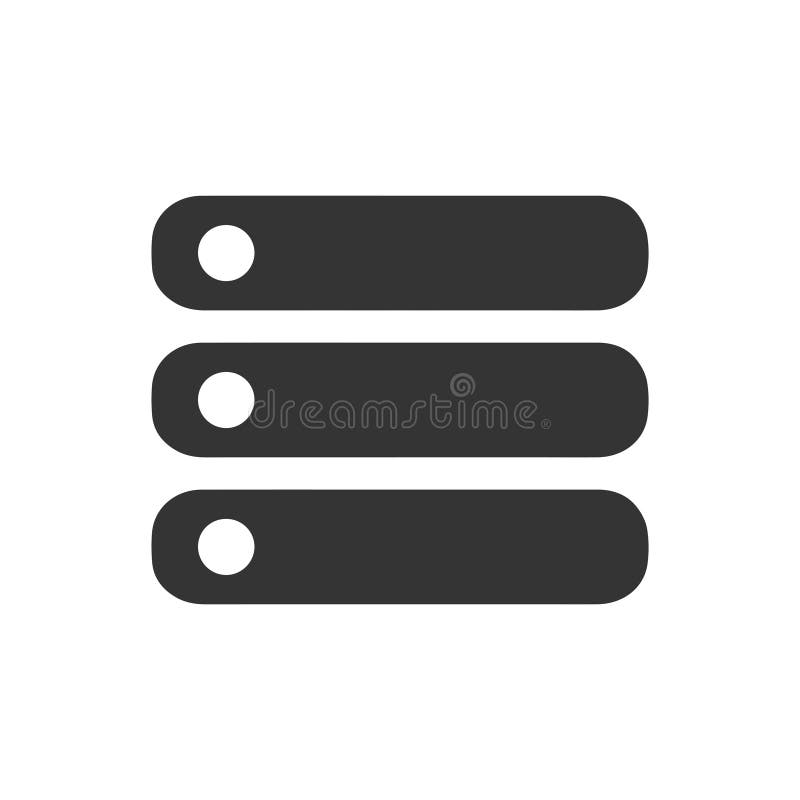 Database, Drives Line Icon. Simple, Modern Flat Vector Illustration for ...