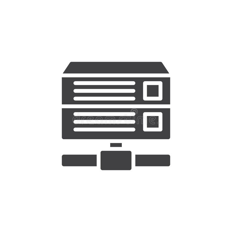 Database Server Icon Vector Stock Vector Illustration Of Perfect