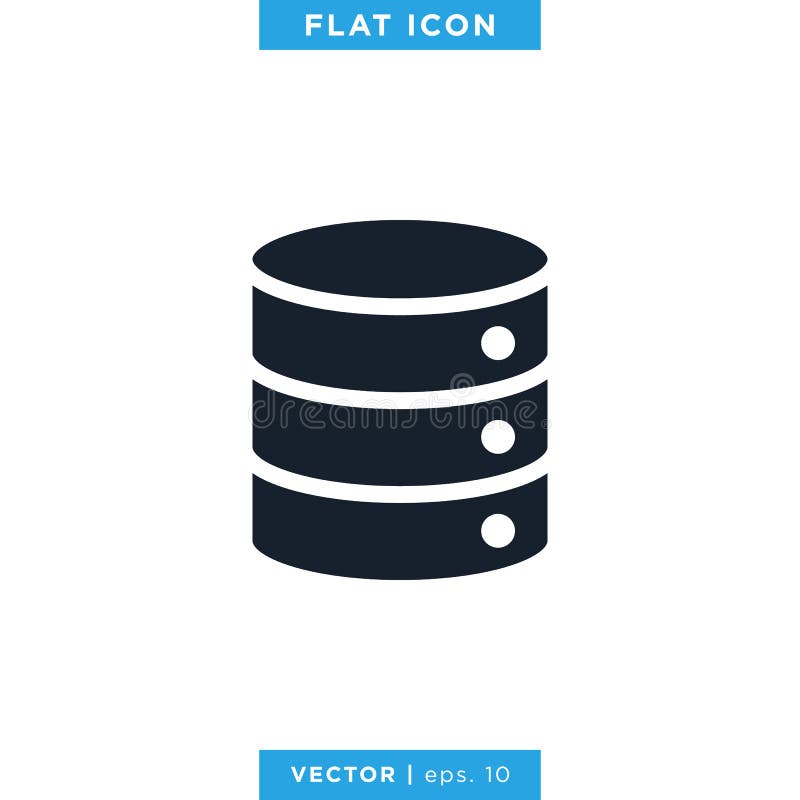 Database Server Icon Vector Design Template Stock Vector - Illustration ...