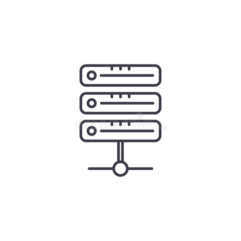 Database Server Linear Icon Concept. Database Server Line Vector Sign ... Database Server Linear Icon Concept. Database Server Line Vector Sign ...