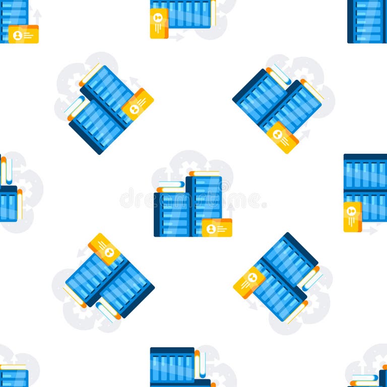 Database Server Racks and Books Representing Online Education and ...
