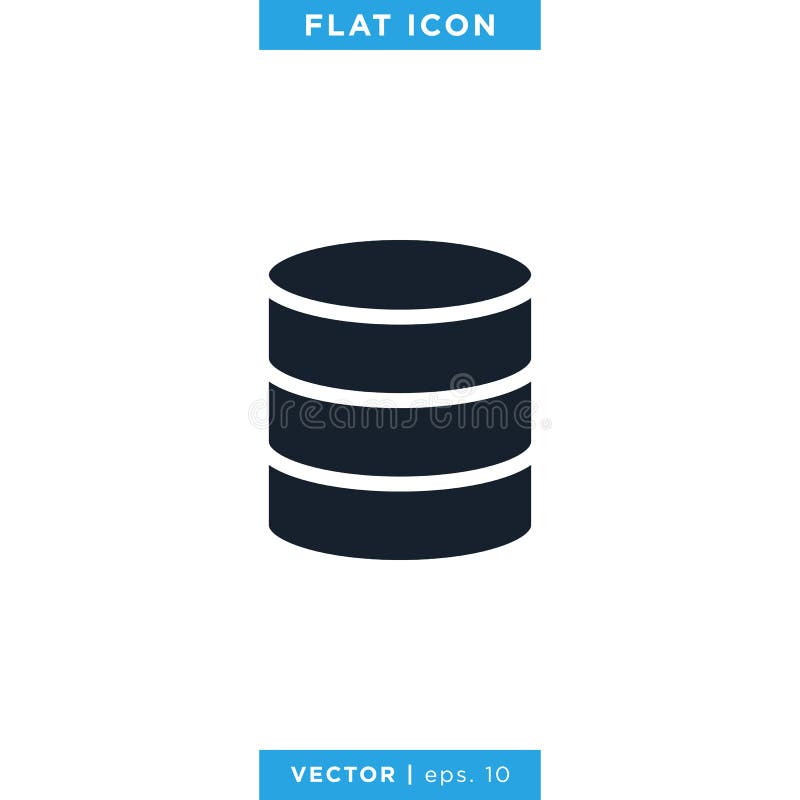 Database Server Storage Icon Vector Logo Design Template. Flat Design ... Database Server Storage Icon Vector Logo Design Template. Flat Design ...