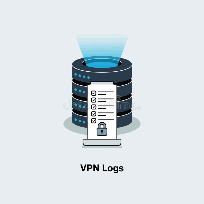 Database Server V P N Logs Secure Checklist Data Privacy Stock ...