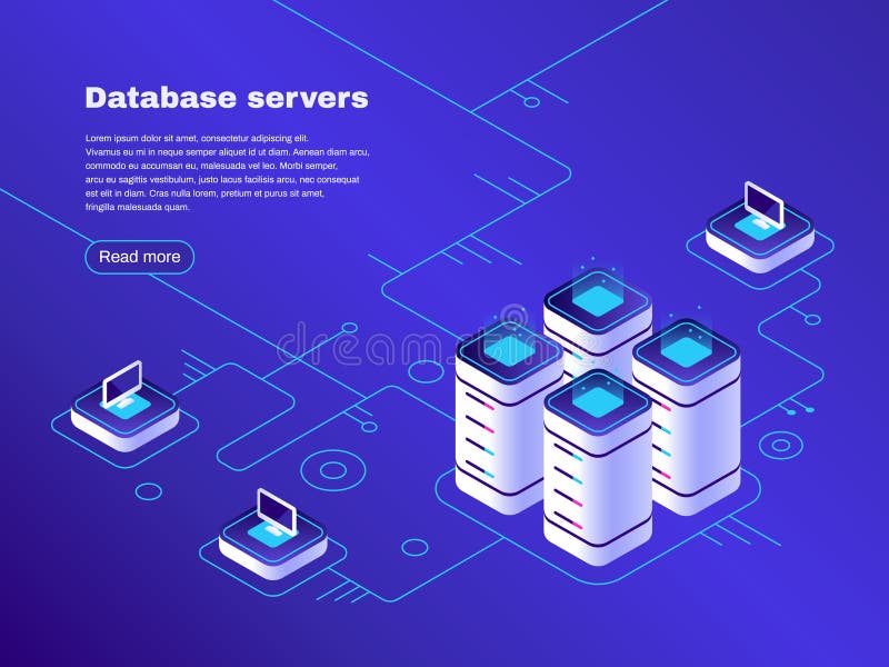 Database Servers Digital Datacenter Server Network Hosting Tech