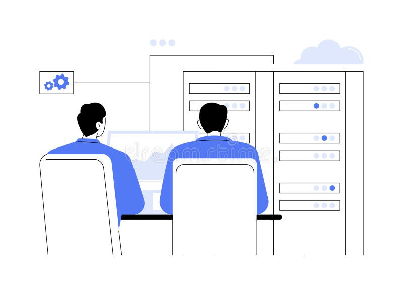 Database Software Abstract Concept Vector Illustration. Stock Vector ...
