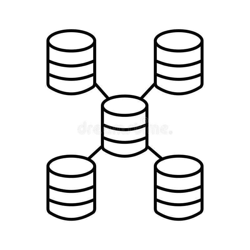 Database Software Vector Icon Which Can Easily Modify or Edit Stock ...
