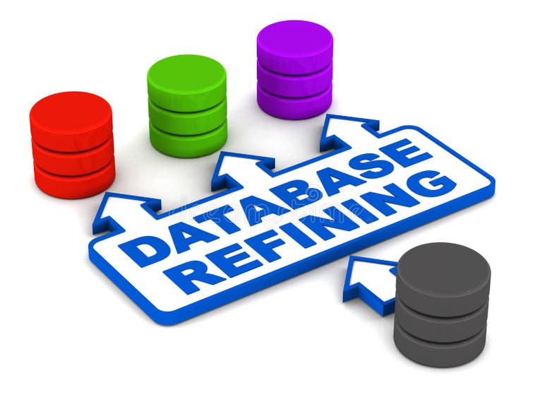 Database Sorting or Refining Stock Illustration - Illustration of ...