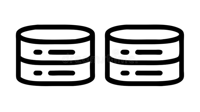 Stacked Database Cylinders Stock Illustrations – 28 Stacked Database ...