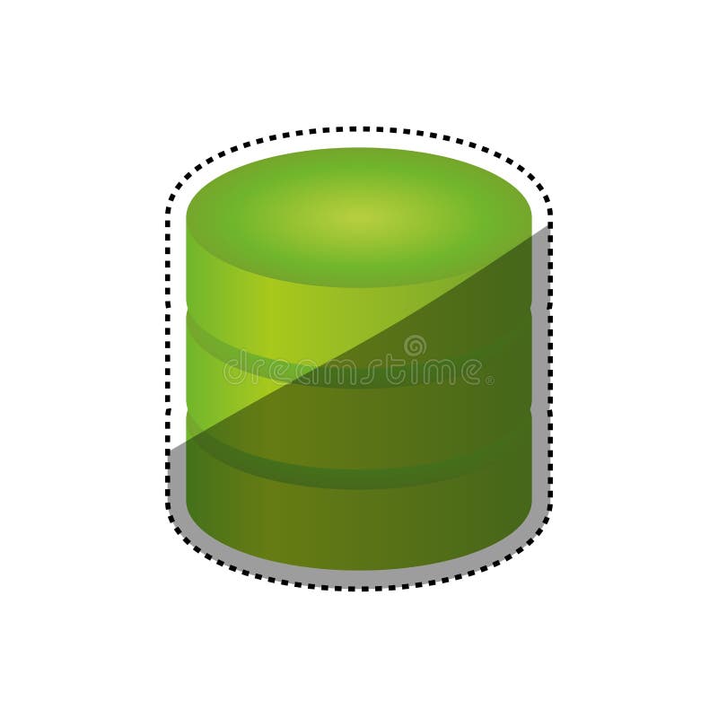 Database storage computer stock illustration. Illustration of disks ...